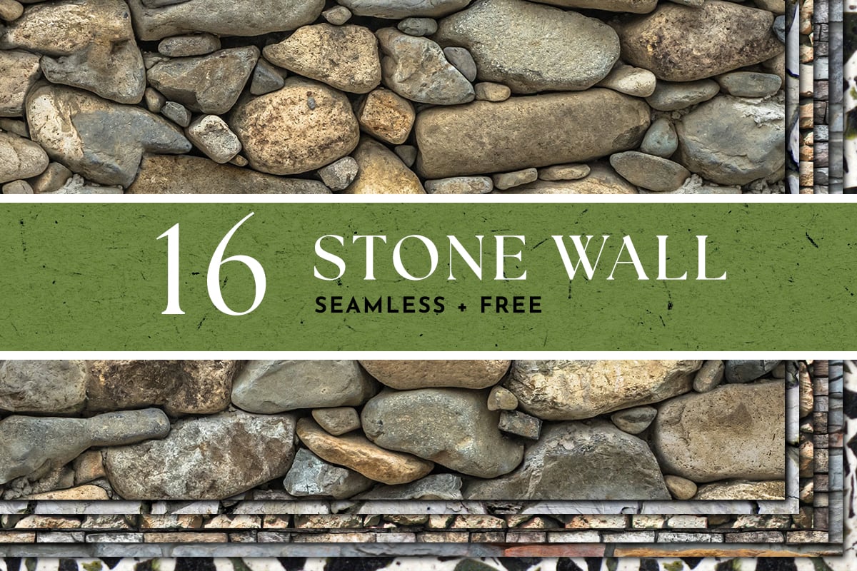 16 Stone Wall Seamless Texture
