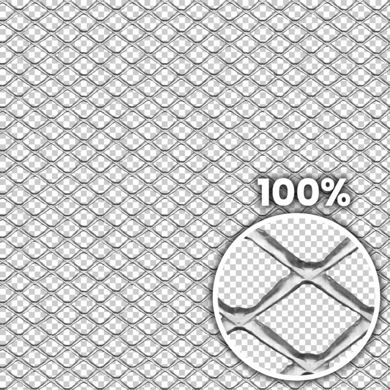 Expanded Aluminum Grille Mesh - Seamless Texture
