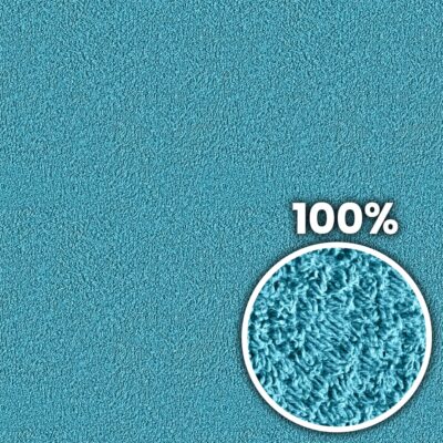 Blue Fluffy Cotton Towel - Seamless Texture