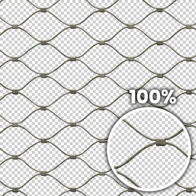 Stainless Steel Rope Net - Seamless Texture